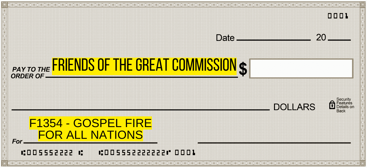 Donate | Gospel Fire For All Nations